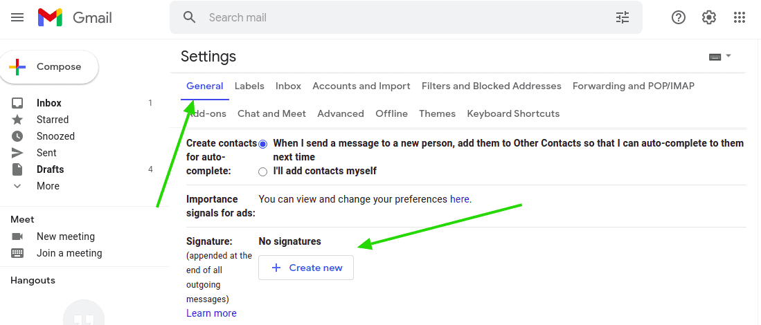 Adding multiple professional email signatures to your Gmail