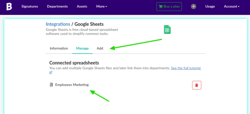Creating dynamic email signatures with Google Sheets + Bybrand