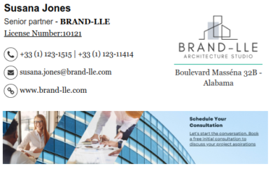 Creating an effective architect email signature from templates