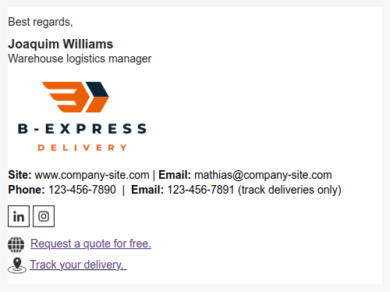 Crafting Effective Email Signatures for the Transport Sector