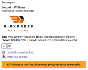 Crafting Effective Email Signatures for the Transport Sector