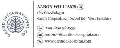 Email signatures for the healthcare industry (Examples and tips)