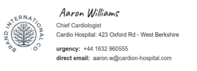 Email signatures for the healthcare industry (Examples and tips)