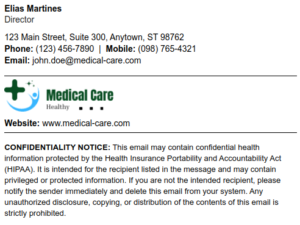 Email signatures for the healthcare industry (Examples and tips)