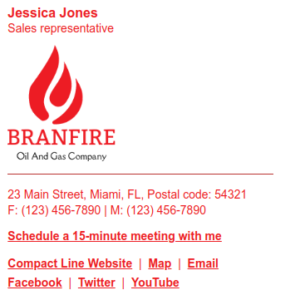 Professional Email Signature Examples For Oil & Gas Companies