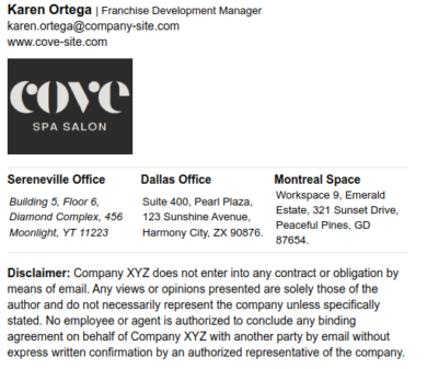 Creating Effective Email Signatures for Franchises With Examples