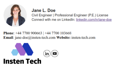 Designing Email Signatures for Professional Engineers (+Examples)
