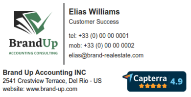 Corporate Email Signature Examples with Awards and Credentials