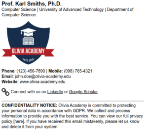 Adding GDPR Text in Email Signature: Importance and Examples