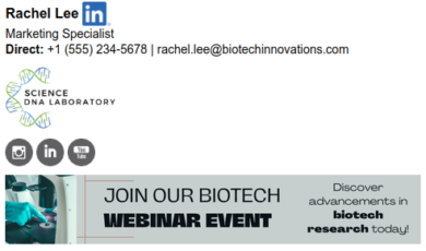 How to add links to your HTML email signature (with examples)
