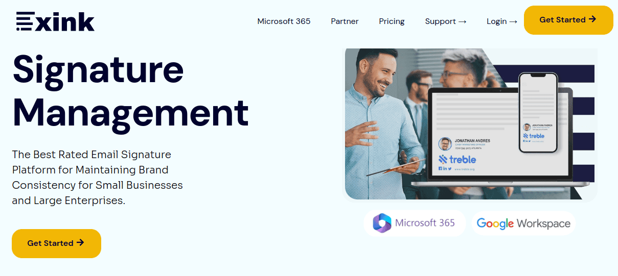 Right alternatives to Xink for Email Signature Management