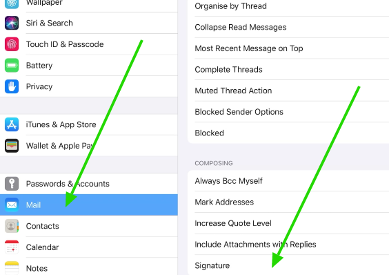 How To Add An Email Signature On The IPad Or IPhone Bybrand