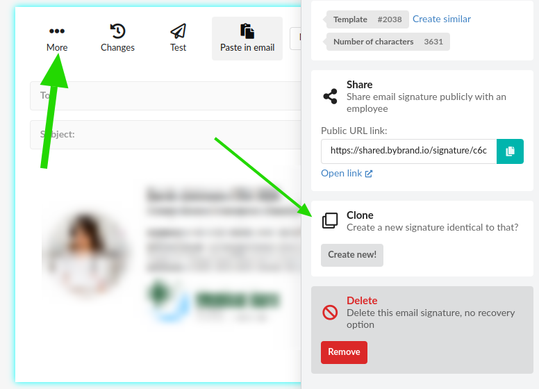 How to create your first HTML email signature using the Bybrand